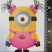 Pink Girl Minion | Despicable Me Sticker, Minion Sticker, Laptop ...