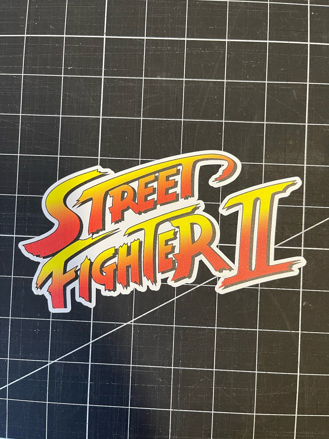Street Fighter 2 Logo Sticker Decal Laptop Sticker Water Bottle Sticker ...