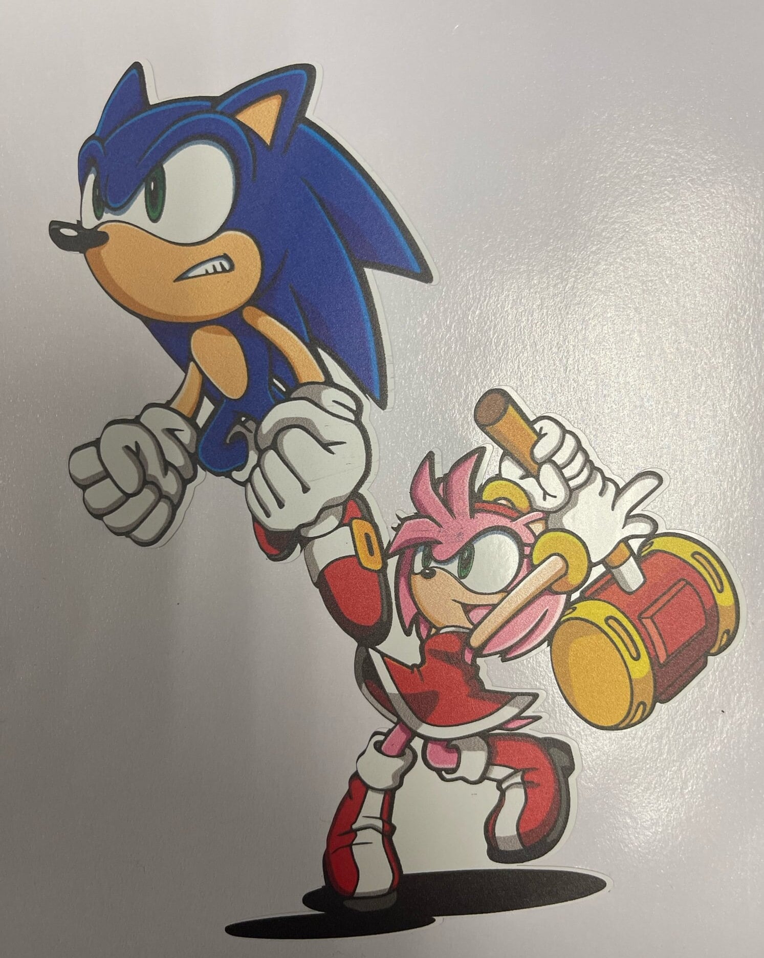 Pegatina de Sonic y Amy Rose / Sonic The Hedgehog, pegatina para ...