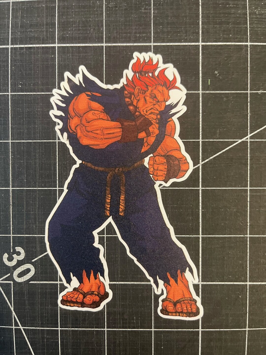 Akuma Street Fighter Sticker Decal Laptop Sticker Water Bottle Sticker ...