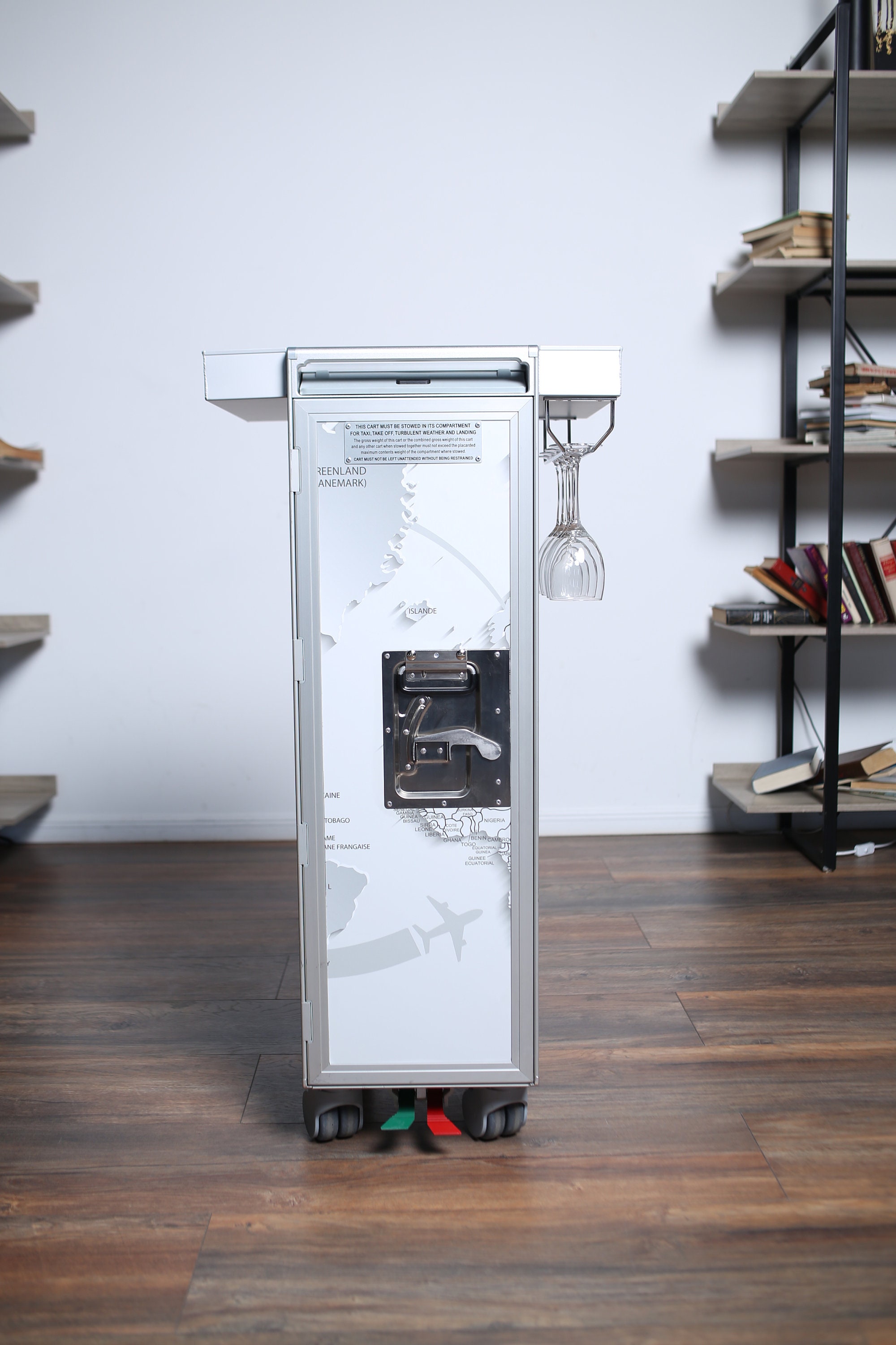 The Globe/original Airplane Trolley/home Bar/ Galley Cart - Etsy