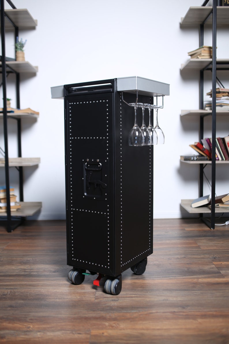 Dark Rivet/original Airplane Trolley/home Bar/ Galley Cart - Etsy