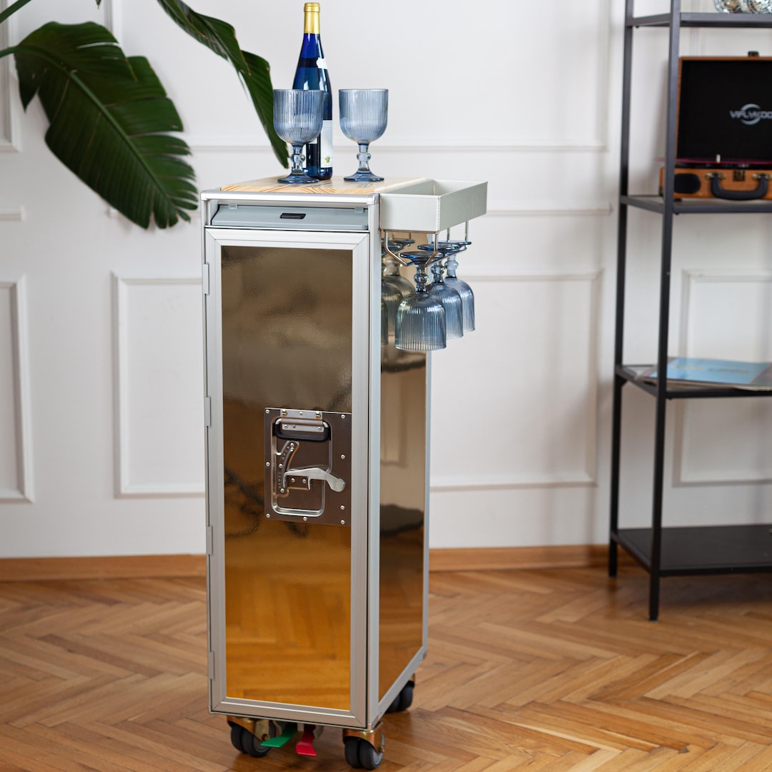 Bronze/original Airplane Trolley/home Bar/ Galley Cart - Etsy