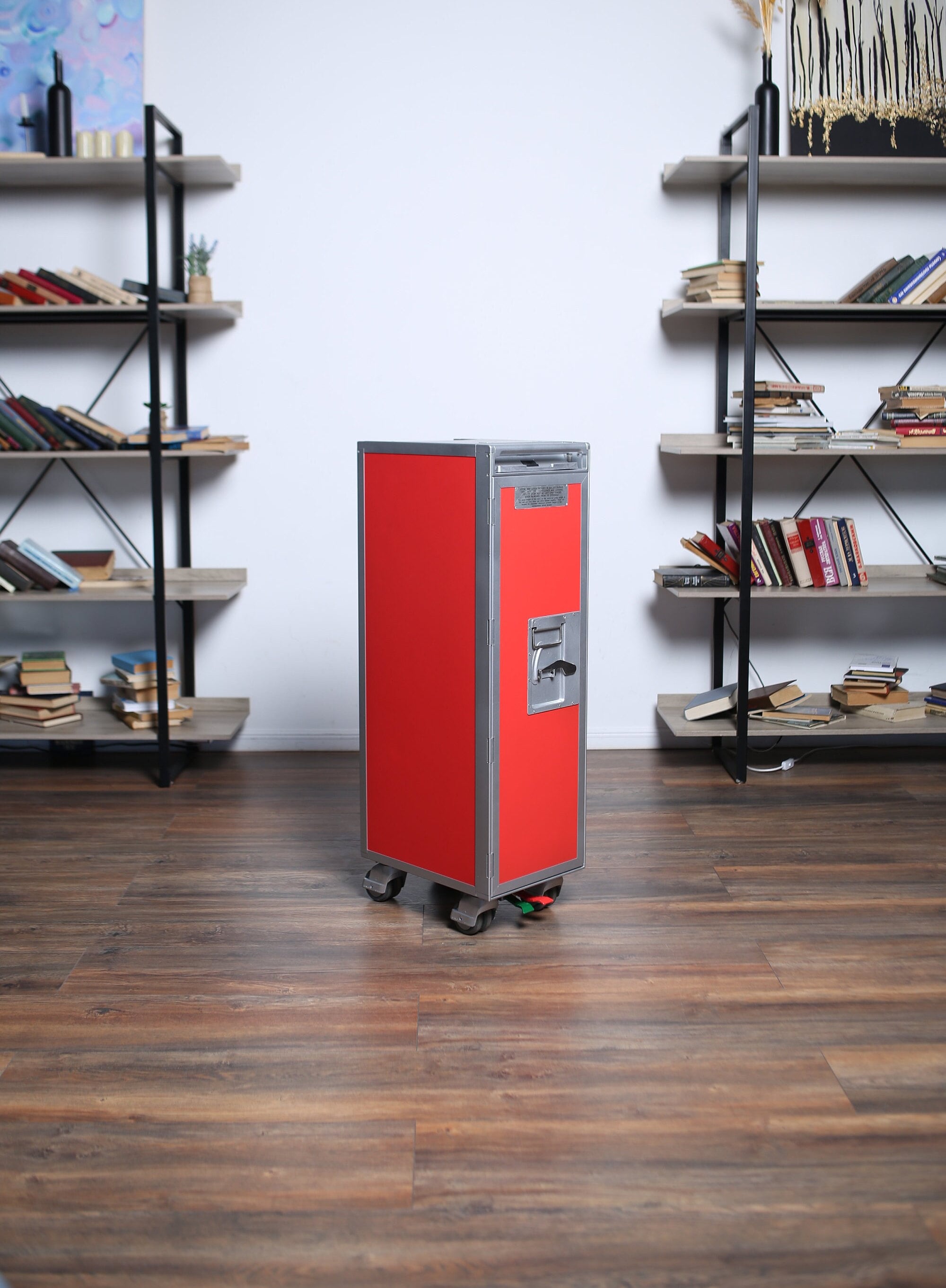 Red/original Airplane Trolley/home Bar/ Galley Cart - Etsy