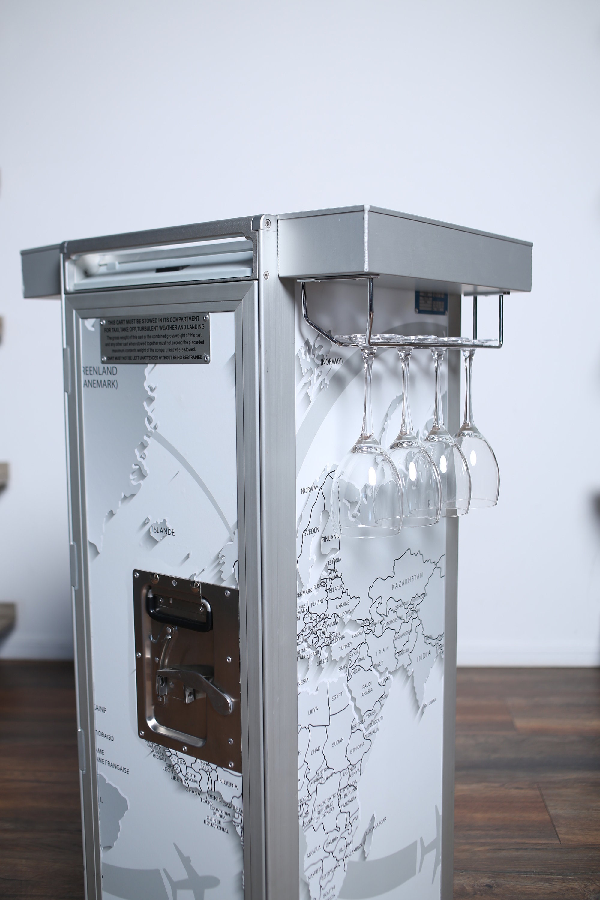 The Globe/original Airplane Trolley/home Bar/ Galley Cart - Etsy