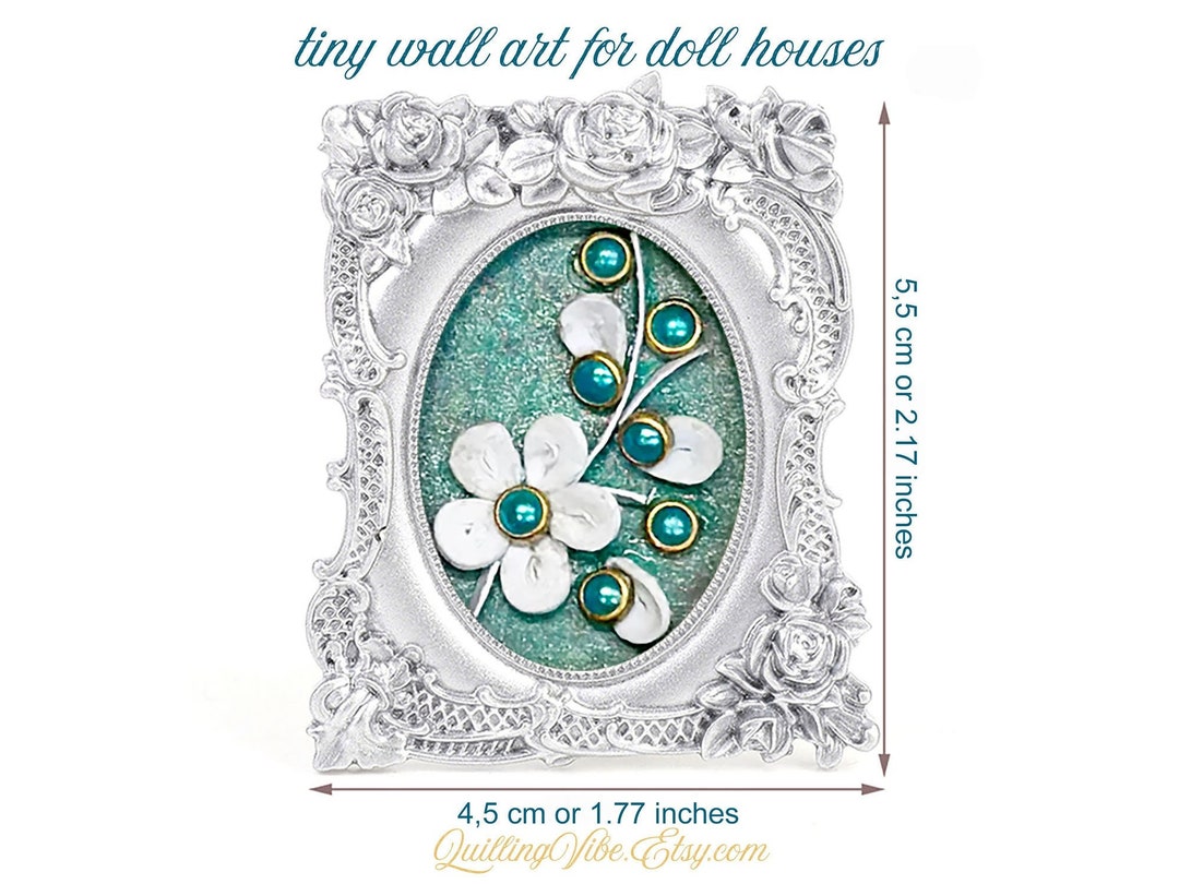 Miniature Quilling 1/12 or 1/6 Scale Compatible, Actual 3D Handmade ...
