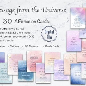 Oracle Cards - Messages From the Universe - Etsy