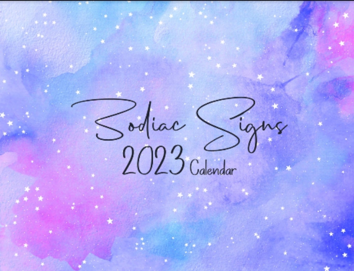 Zodiac Printable Calendar - Etsy