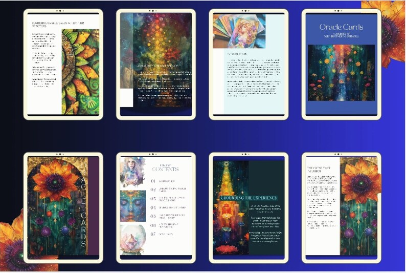Intuitive Development Indigo Oracle Cards. Instant Download - Etsy