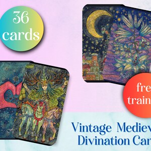 Lenormand Printable Oracle Cards, With Free Training Instructions ...