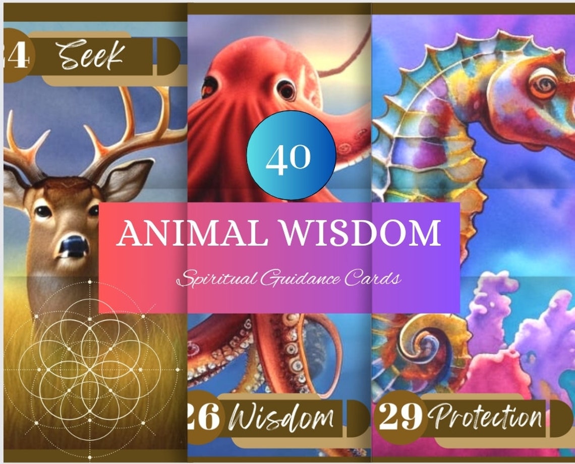 Spirit Animal Oracle Deck With Guidebook, Digital Download Instant ...