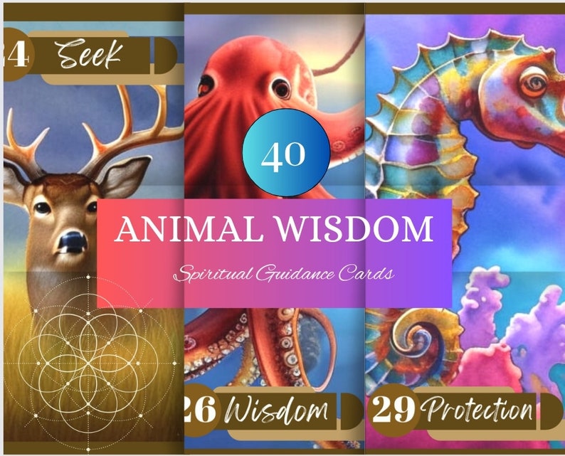Spirit Animal Oracle Deck With Guidebook, Digital Download Instant ...
