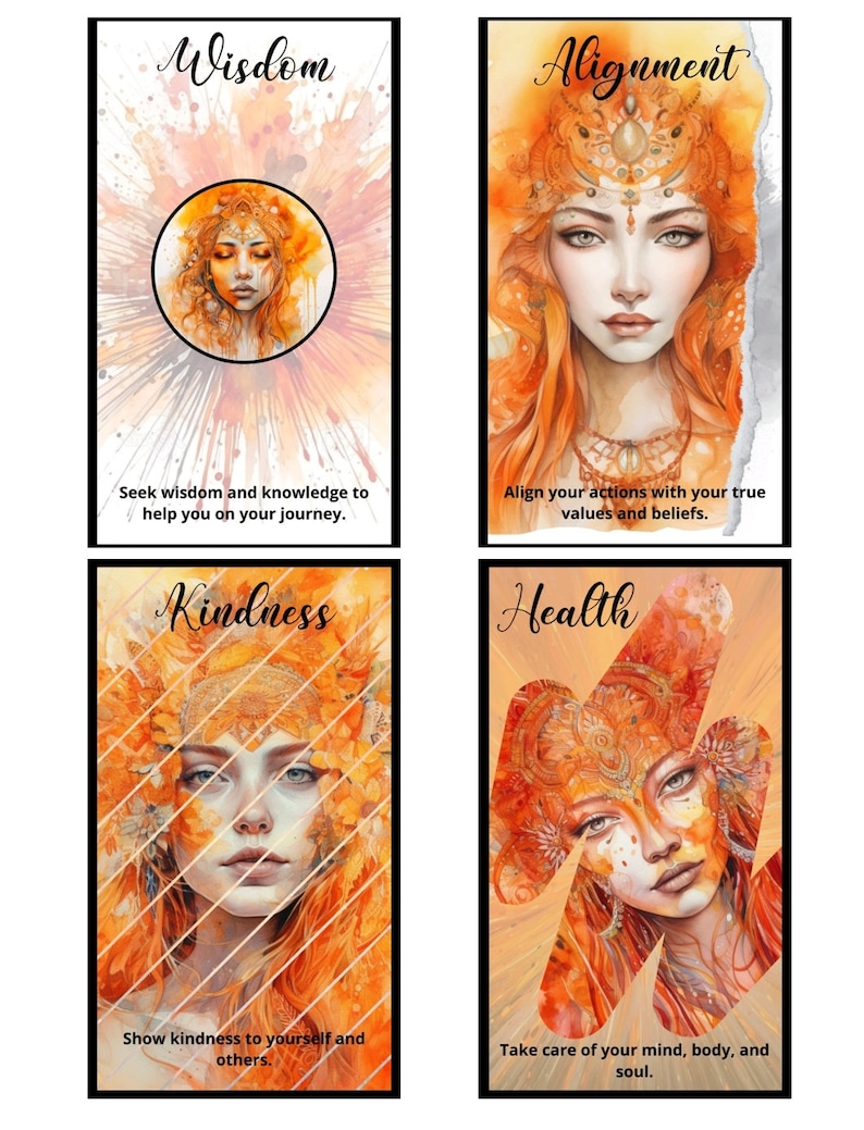 Sun Goddess Printable Oracle Deck - Etsy