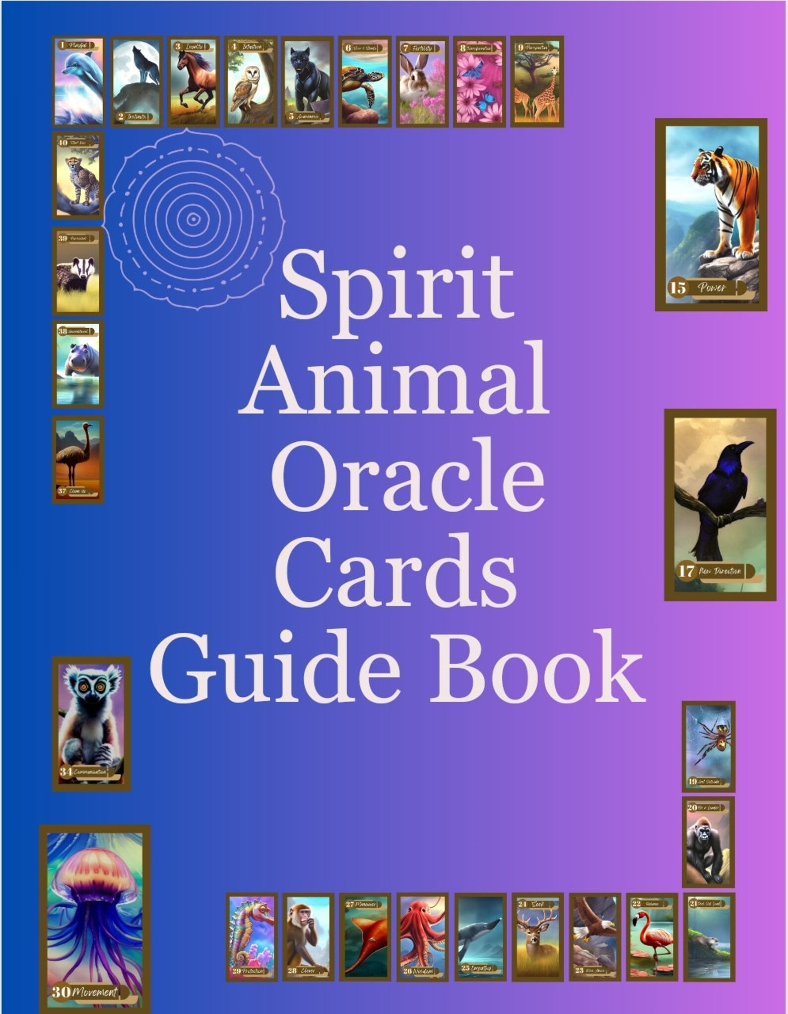 Spirit Animal Oracle Deck With Guidebook, Digital Download Instant Download - Etsy