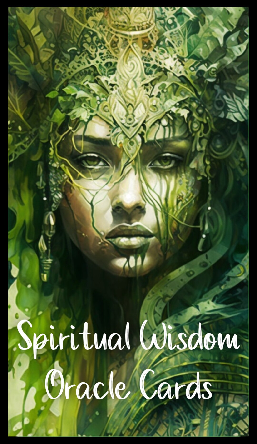 Green Goddess Wiccan Oracle Cards - Etsy