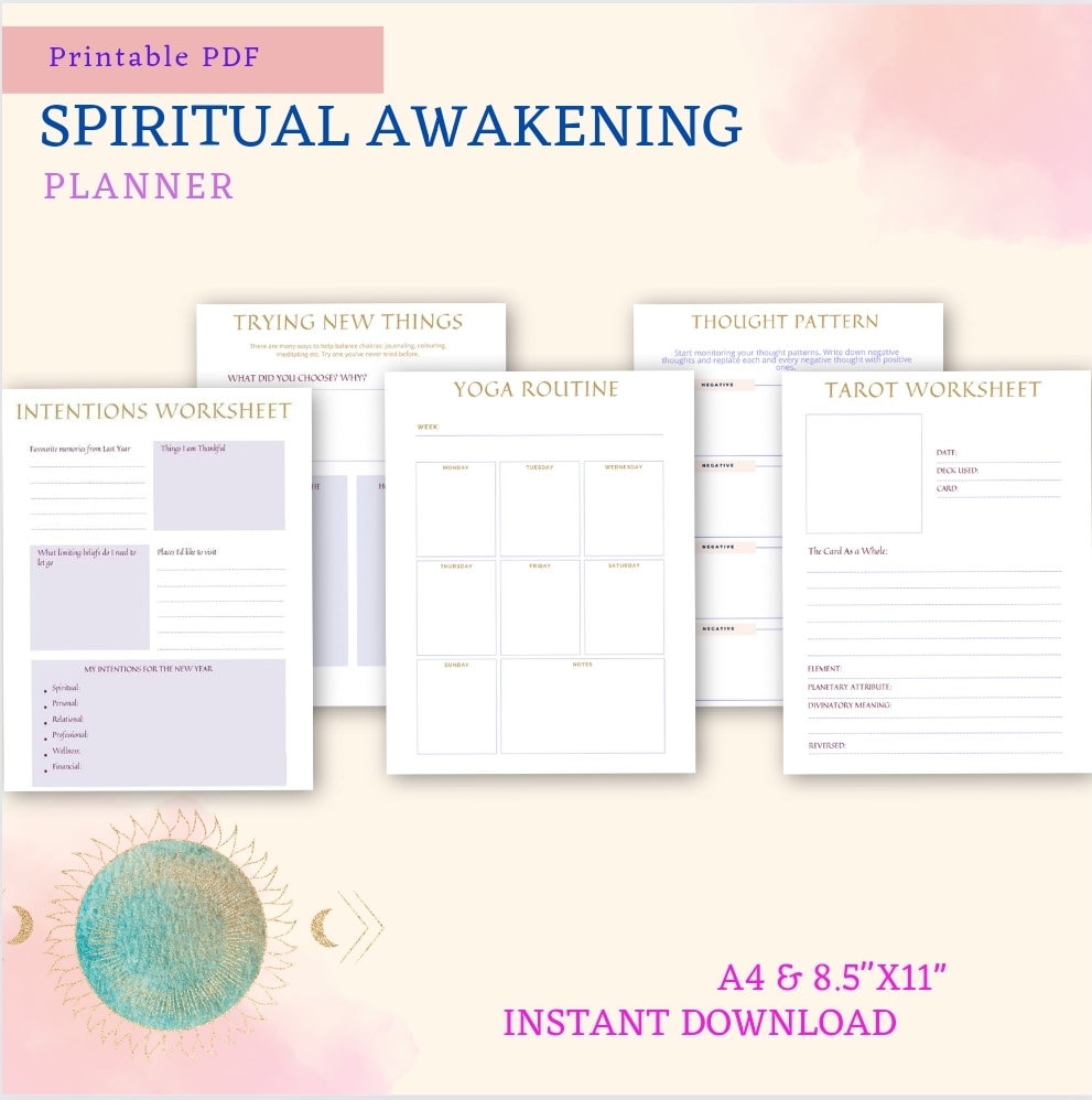 Spiritual Awakening Companion Workbook, Spiritual Healing Journal - Etsy