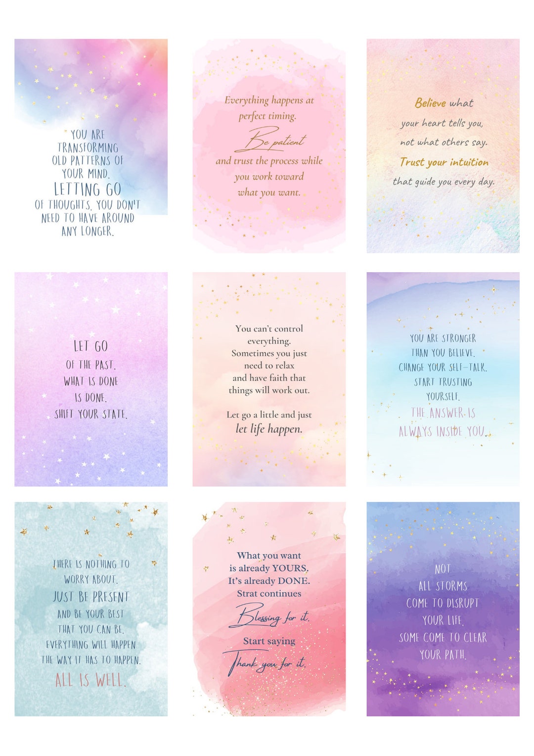 Oracle Cards - Messages From the Universe - Etsy