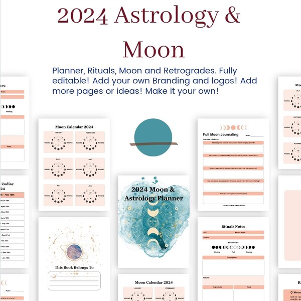 Moon Planner - Etsy