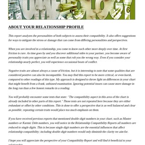 Relationship Compatibility Report Numerology Reports in Depth Report 18 ...