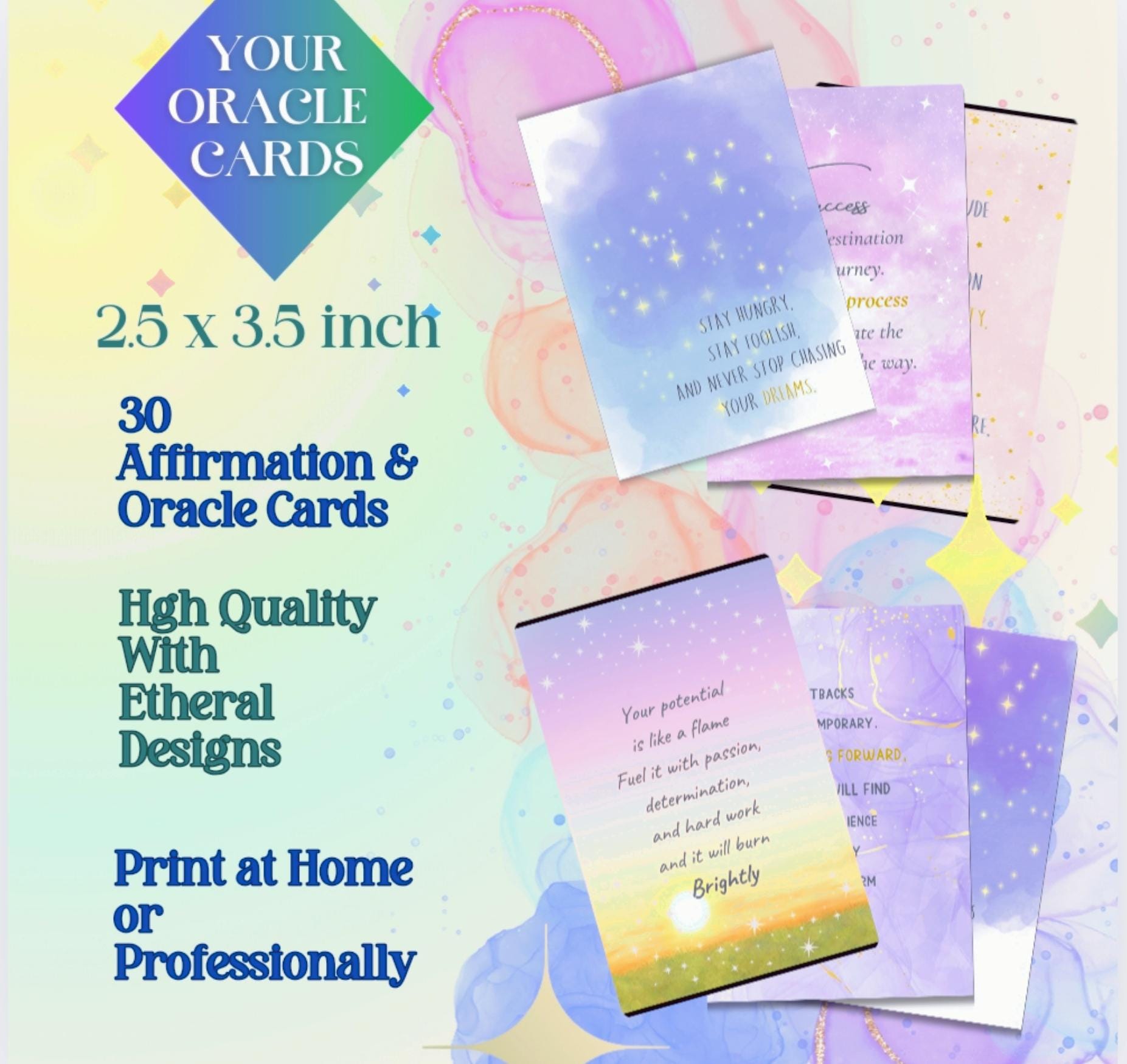 Oracle Cards - Messages From the Universe - Etsy