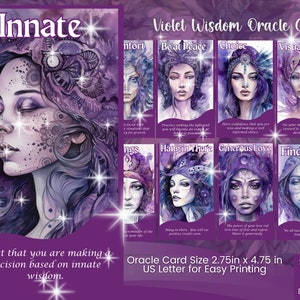 Violet Flame Wisdom Oracle Cards Printable - Etsy