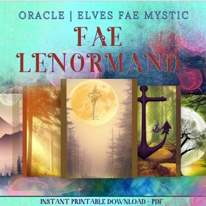 Lenormand Cards Digital With Instructions on How to Play and Card Key ...