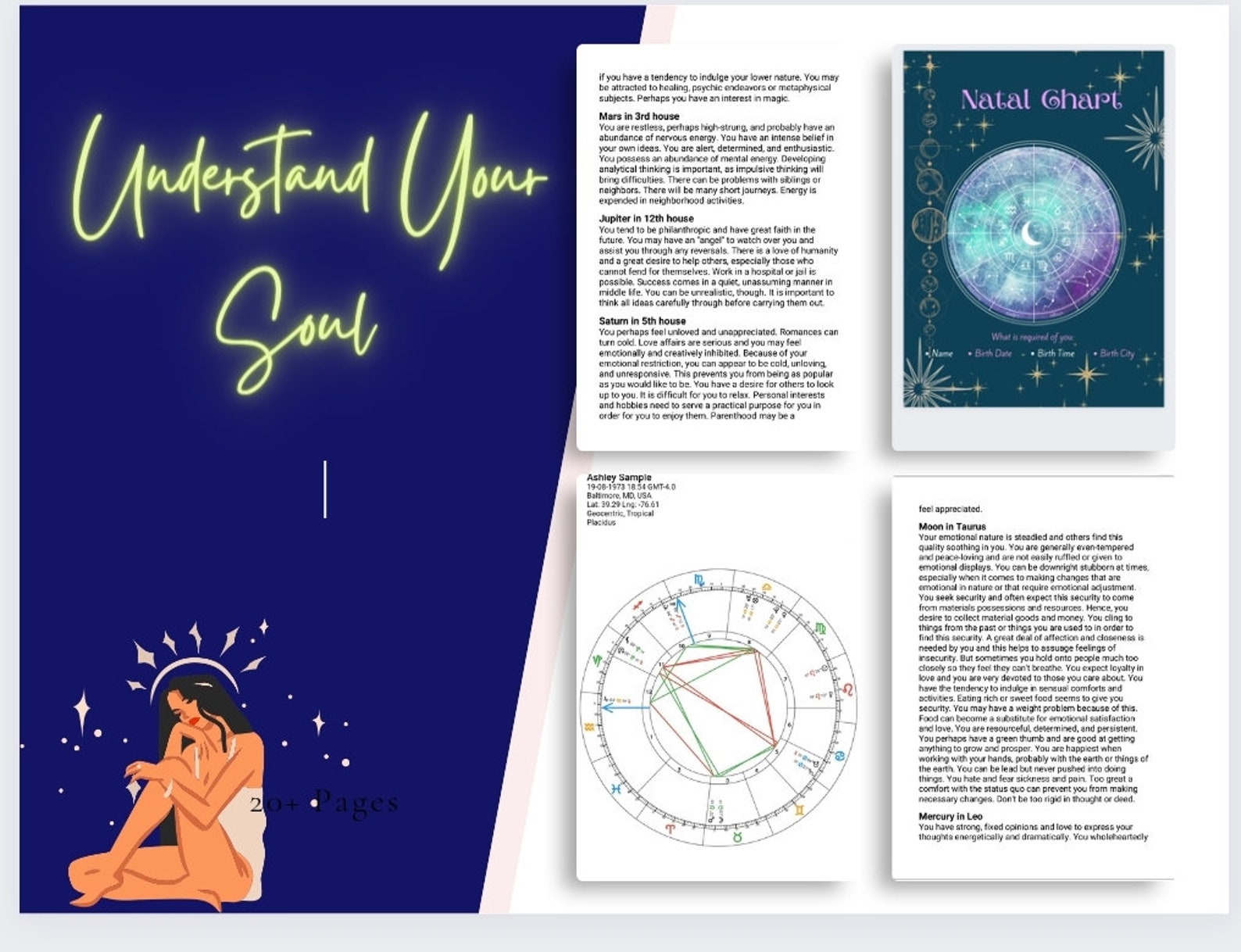 Personalized Birth Chart Report Reading - Etsy