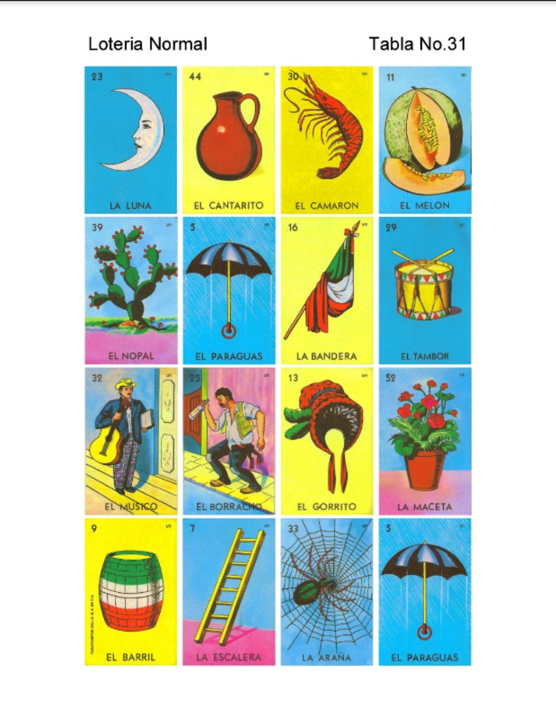 Loteria Mexican Playing Cards, Boards - Etsy