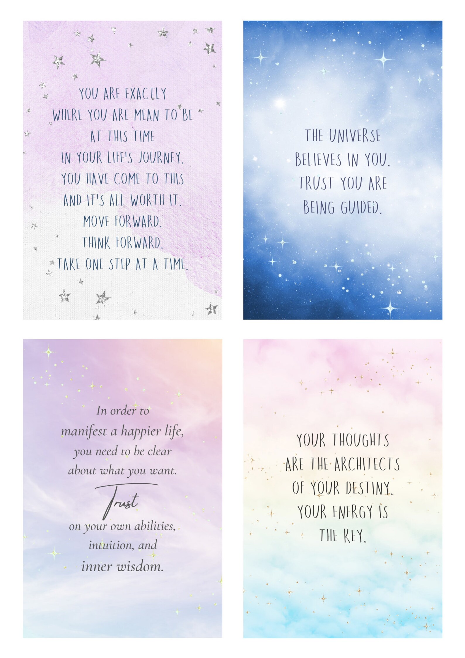 Oracle Cards - Messages From the Universe - Etsy