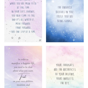 Oracle Cards - Messages From the Universe - Etsy