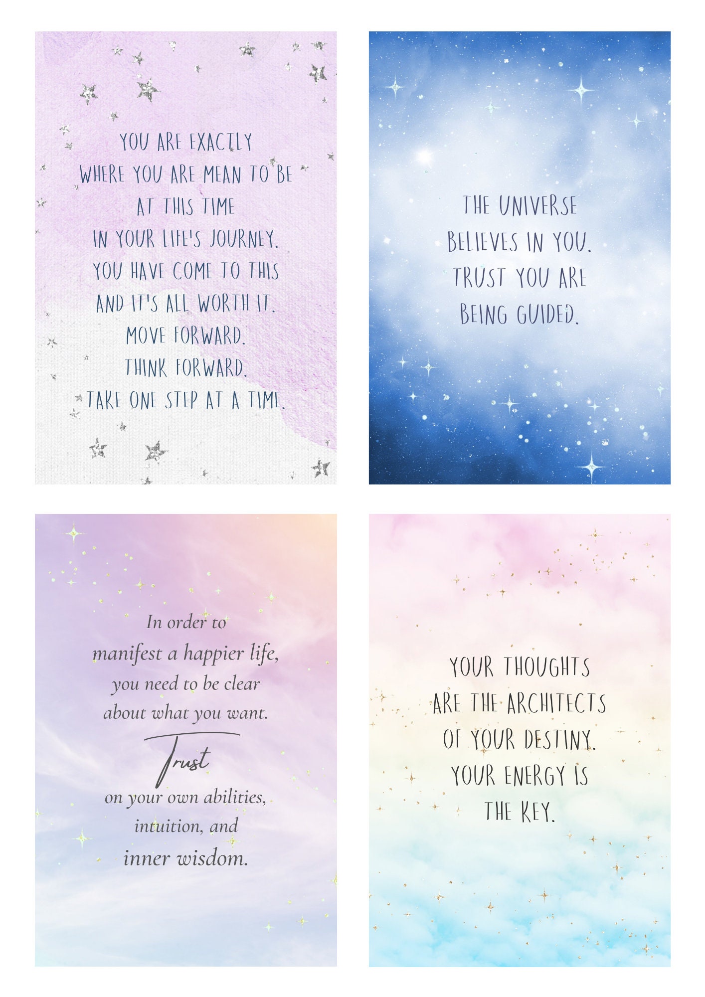 Oracle Cards - Messages From the Universe - Etsy