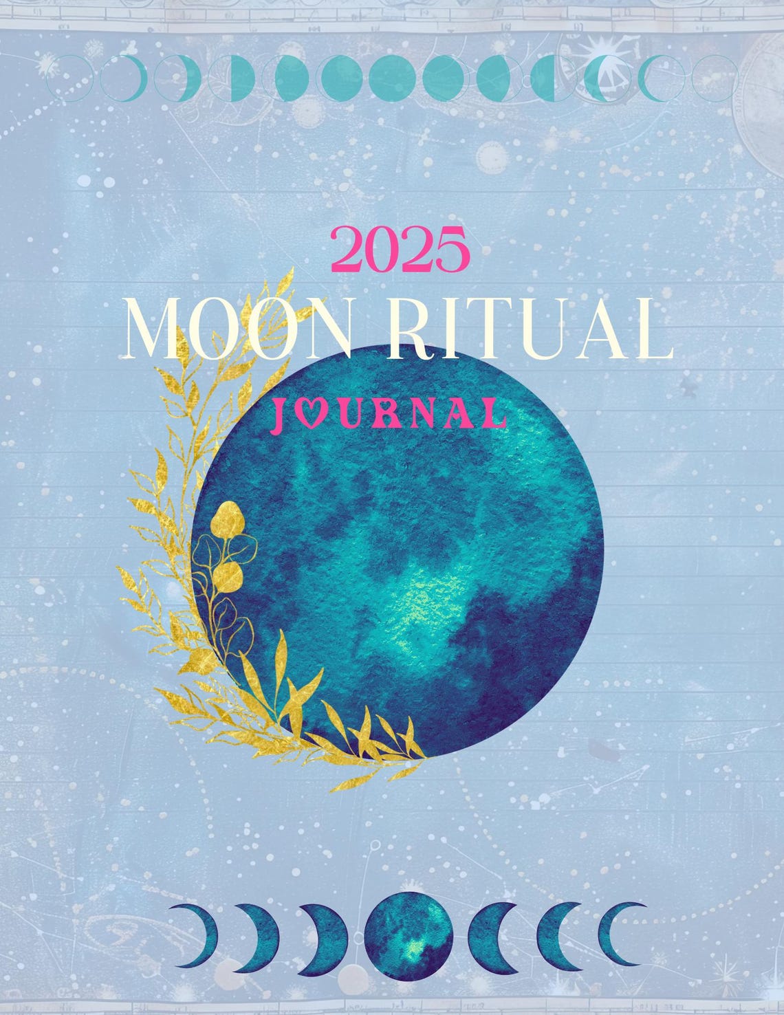 Commercial Use Canva Astrology and Moon Journal, Planner 2025 Editable ...