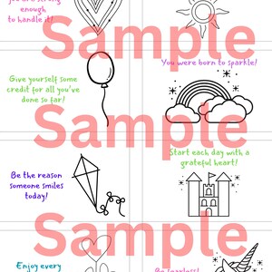 Kindness Matters Affirmations Coloring Cards & Activity Sheets ...