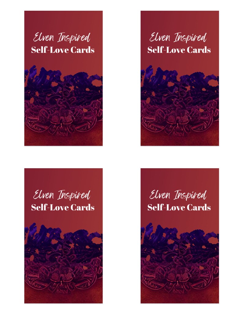 Self Love Oracle Printable Cards - Etsy