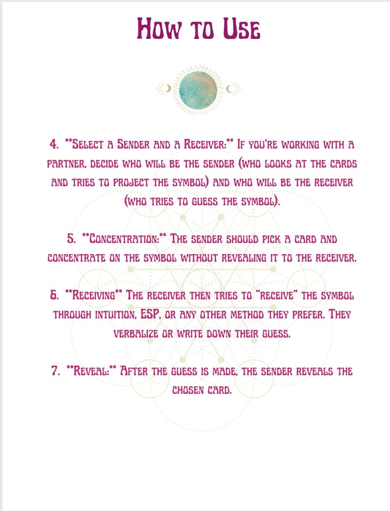 Zener Cards Printable! Psychic & Telepathic Abilities! ESP Training ...