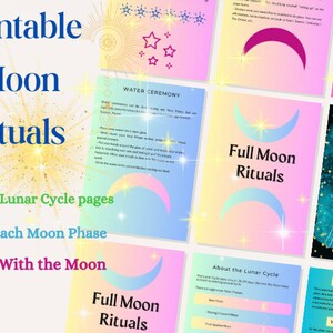Manifesting With the Moon Cycles Book of Shadows Planner - Etsy
