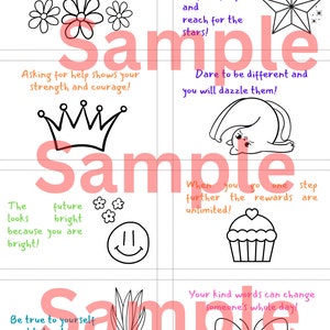 Kindness Matters Affirmations Coloring Cards & Activity Sheets ...