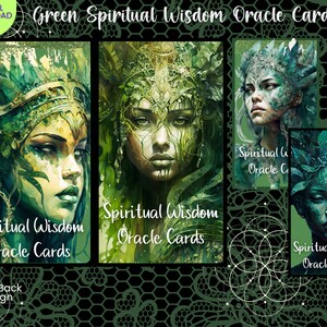 Green Goddess Wiccan Oracle Cards - Etsy