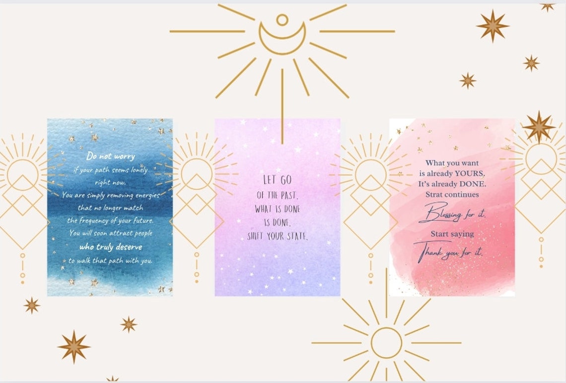 Oracle Cards Messages From the Universe - Etsy