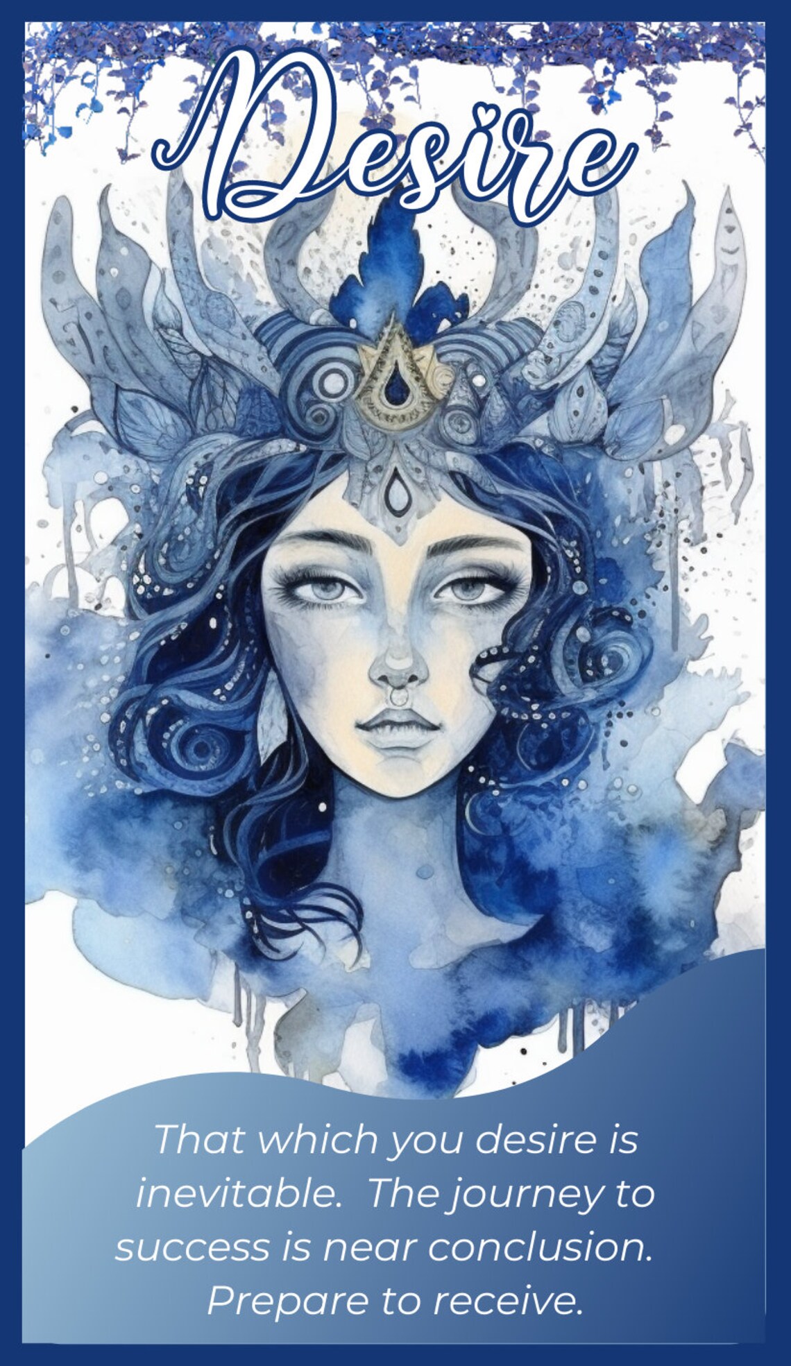 Intuitive Development Indigo Oracle Cards. Instant Download - Etsy
