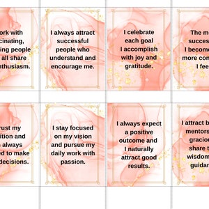 Pink Positive Affirmations Printable - Etsy