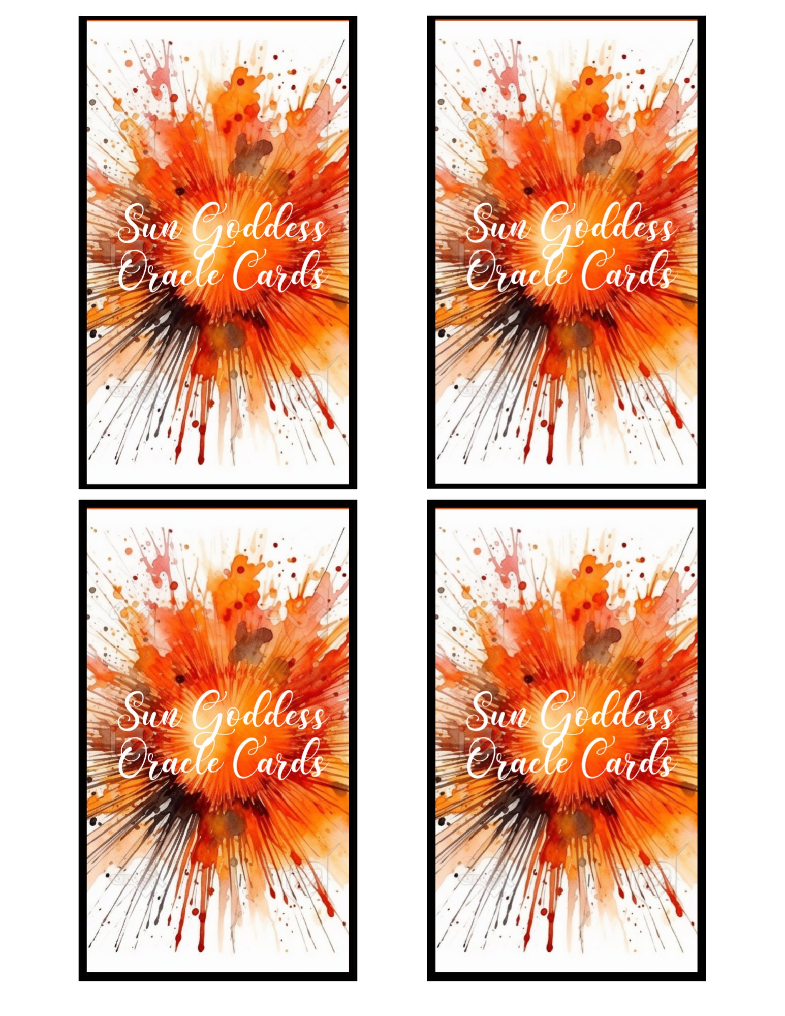Sun Goddess Printable Oracle Deck - Etsy