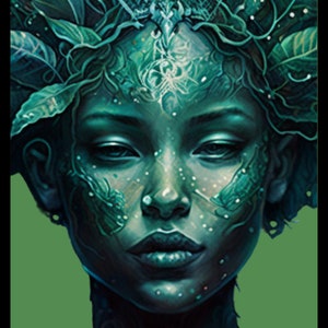 Green Goddess Wiccan Oracle Cards - Etsy