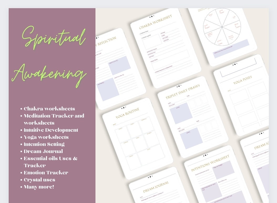 Spiritual Awakening Companion Workbook, Spiritual Healing Journal - Etsy