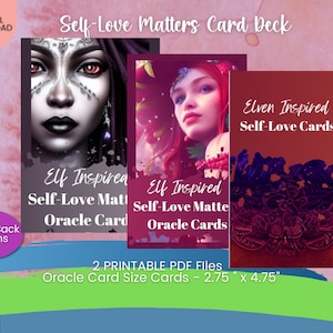 Self Love Oracle Printable Cards - Etsy