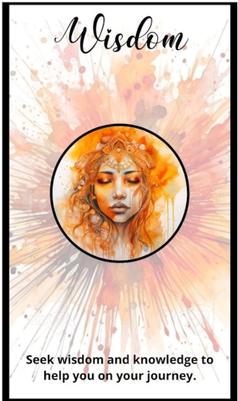 Sun Goddess Printable Oracle Deck - Etsy