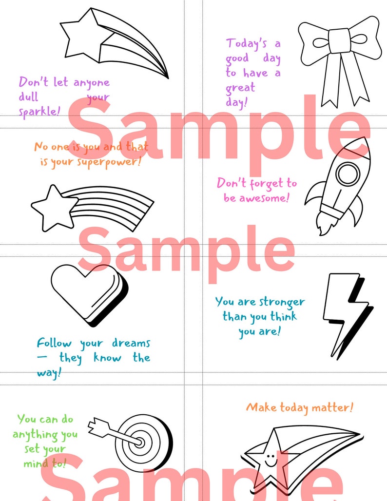 Kindness Matters Affirmations Coloring Cards & Activity Sheets ...
