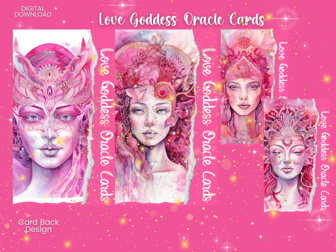 Goddess of Love Printable Oracle Cards Aphrodite - Etsy