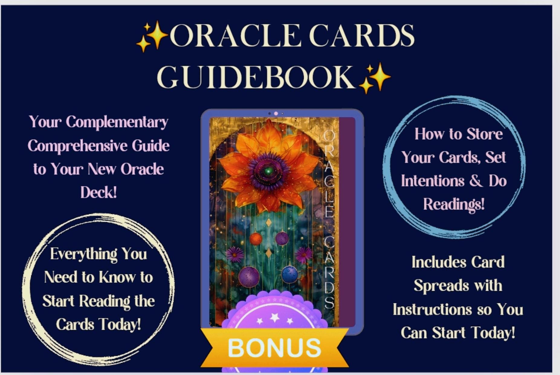Intuitive Development Indigo Oracle Cards. Instant Download - Etsy