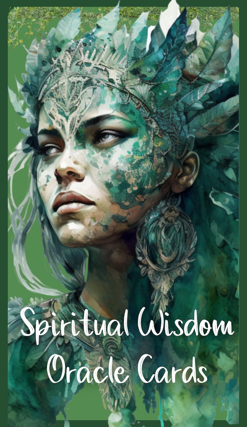Green Goddess Wiccan Oracle Cards Etsy